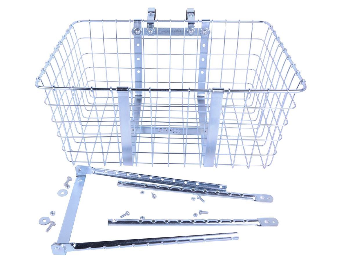 WALD 157 GIANT DELIVERY BASKET FRONT RACK - SILVER – Slam69